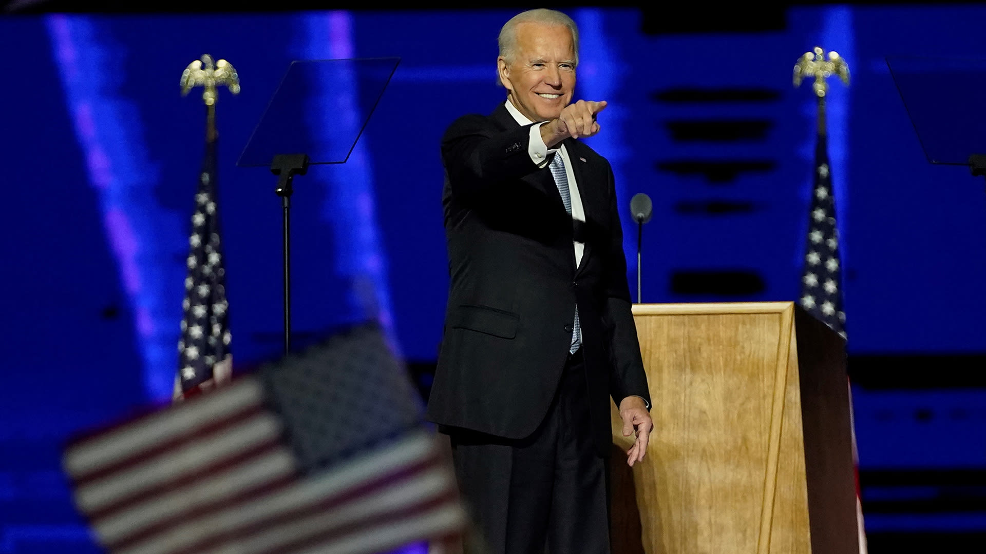 Watch Biden Calls for Unity in His First Speech as President-Elect ...