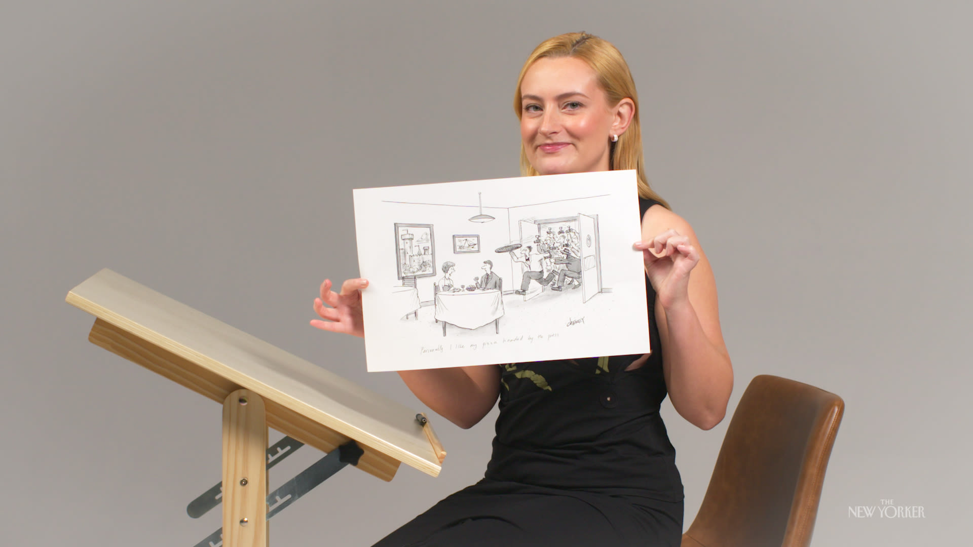 Watch Amelia Dimoldenberg Enters the New Yorker Caption Contest ...