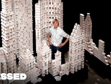 Watch Obsessed | How This Guy Stacks Playing Cards Impossibly High ...