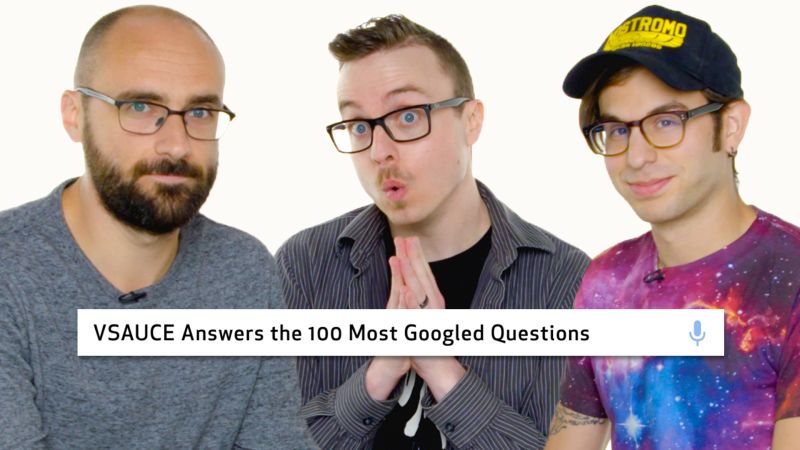 Watch Vsauce Answers the 100 Most Googled Questions | WIRED Video | CNE