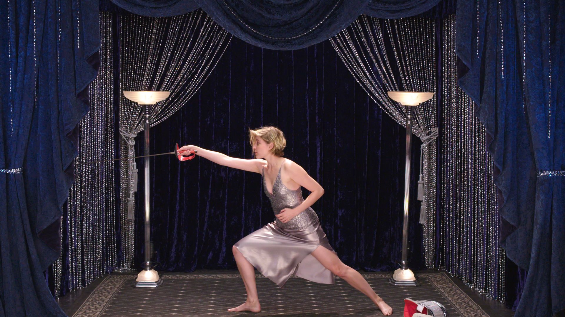 Watch Greta Gerwig Shows Off Her Secret Fencing Talent Secret Talent watch-greta-gerwig-shows-off-her-secret-fencing-talent-secret-talent