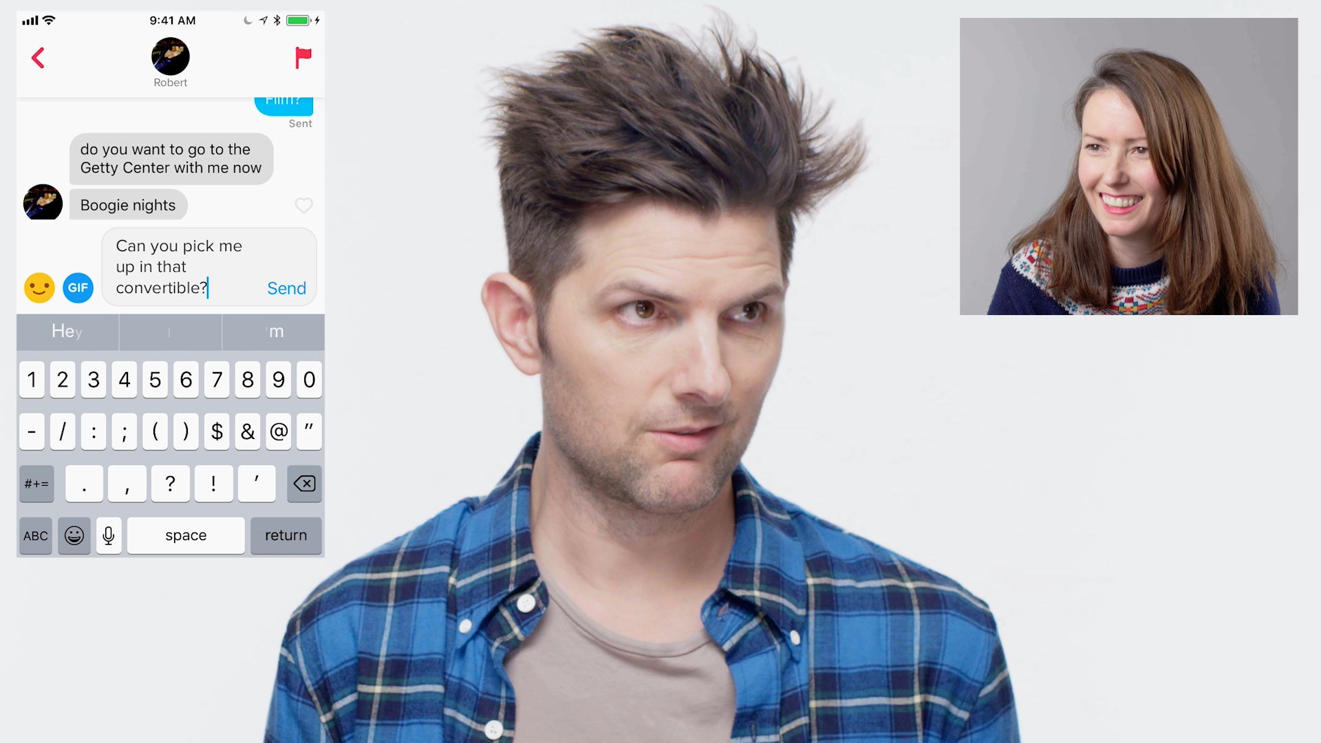 Watch Adam Scott Hijacks a Stranger's Tinder | Tinder Takeover | Vanity ...