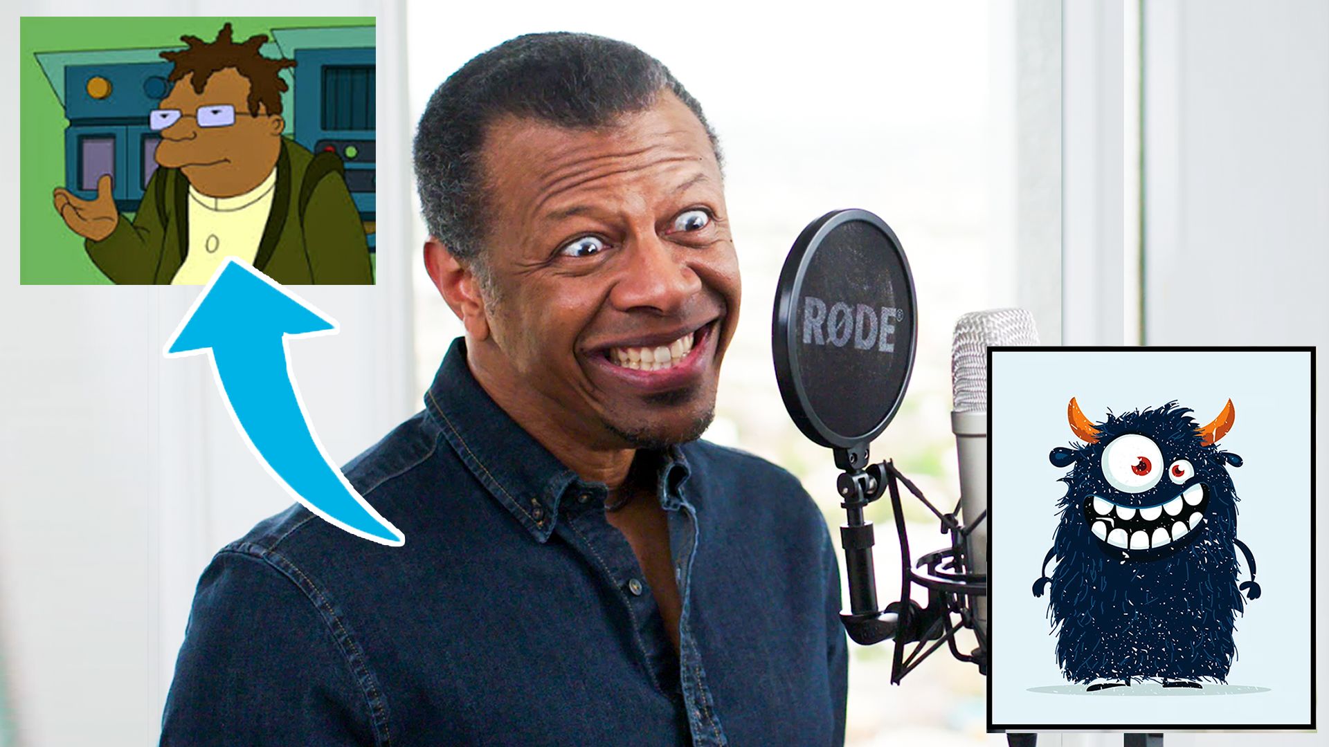 Watch Phil LaMarr (Samurai Jack) Improvises 12 New Cartoon Voices ...