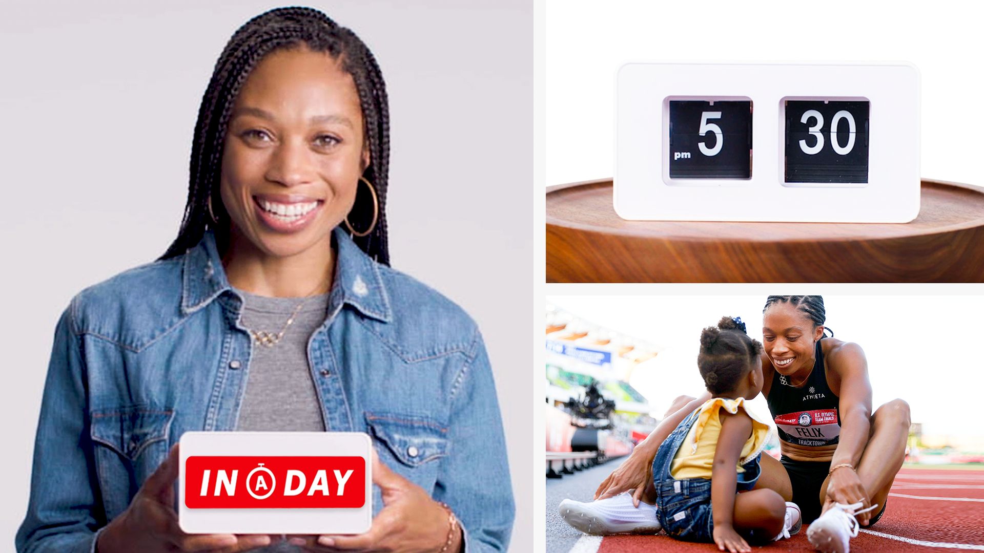 Watch Everything Olympic Sprinter Allyson Felix Does in a Day | In A ...