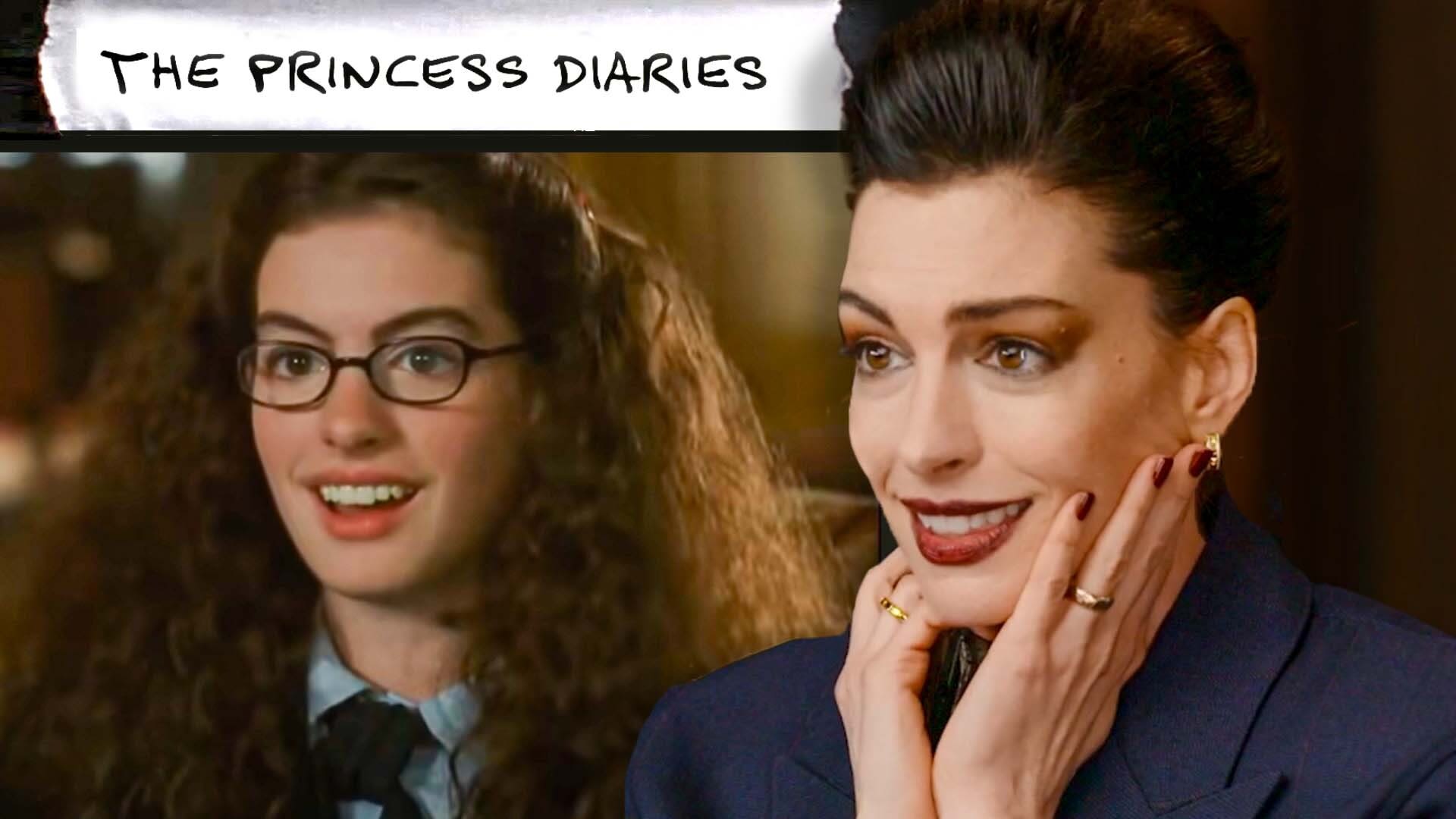 Watch Anne Hathaway Rewatches The Princess Diaries, The Devil Wears ...