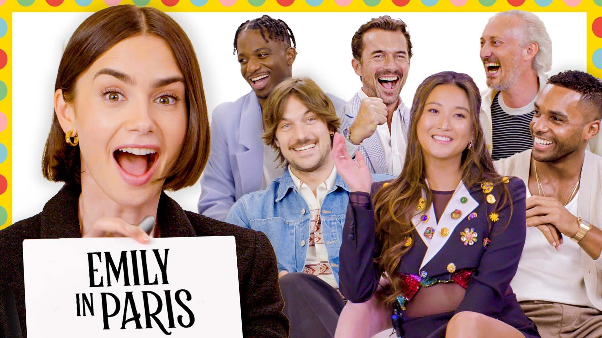 Watch 'Emily in Paris' Cast Test How Well They Know Each Other ...