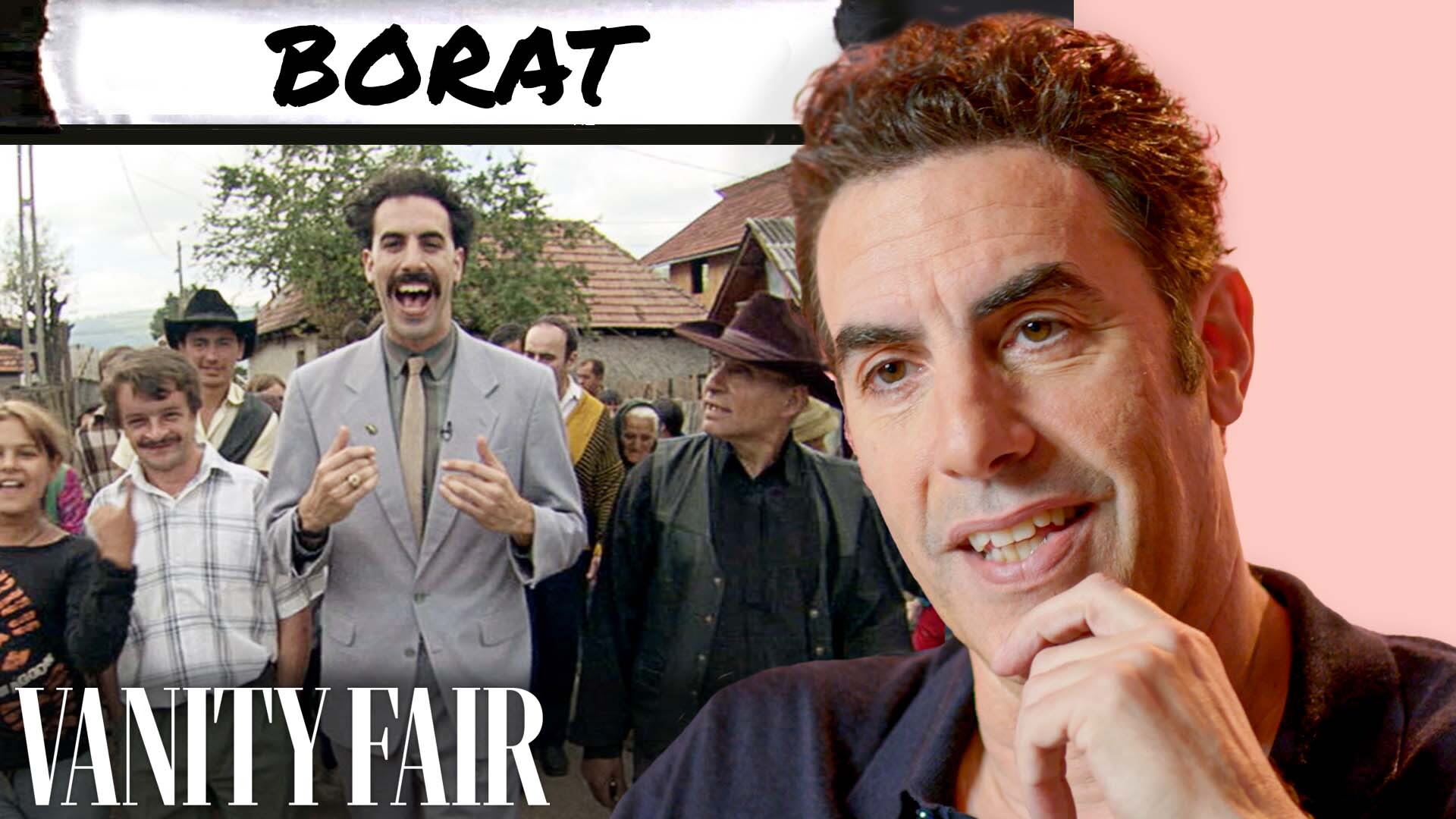 Watch Sacha Baron Cohen Rewatches Borat, Talladega Nights, Da Ali G ...