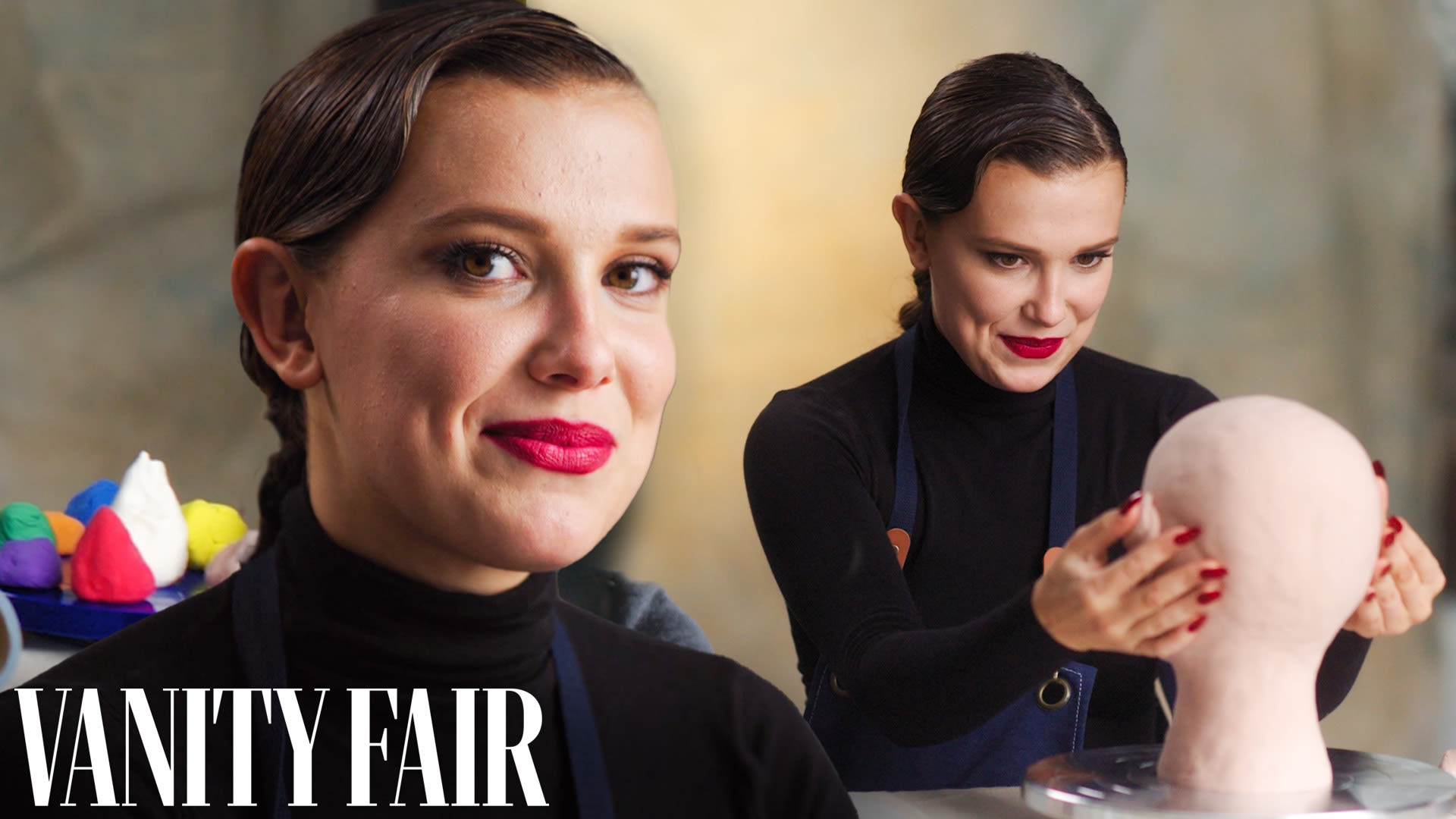 Watch Millie Bobby Brown Creates a Sculpture of Herself | Self Portrait ...