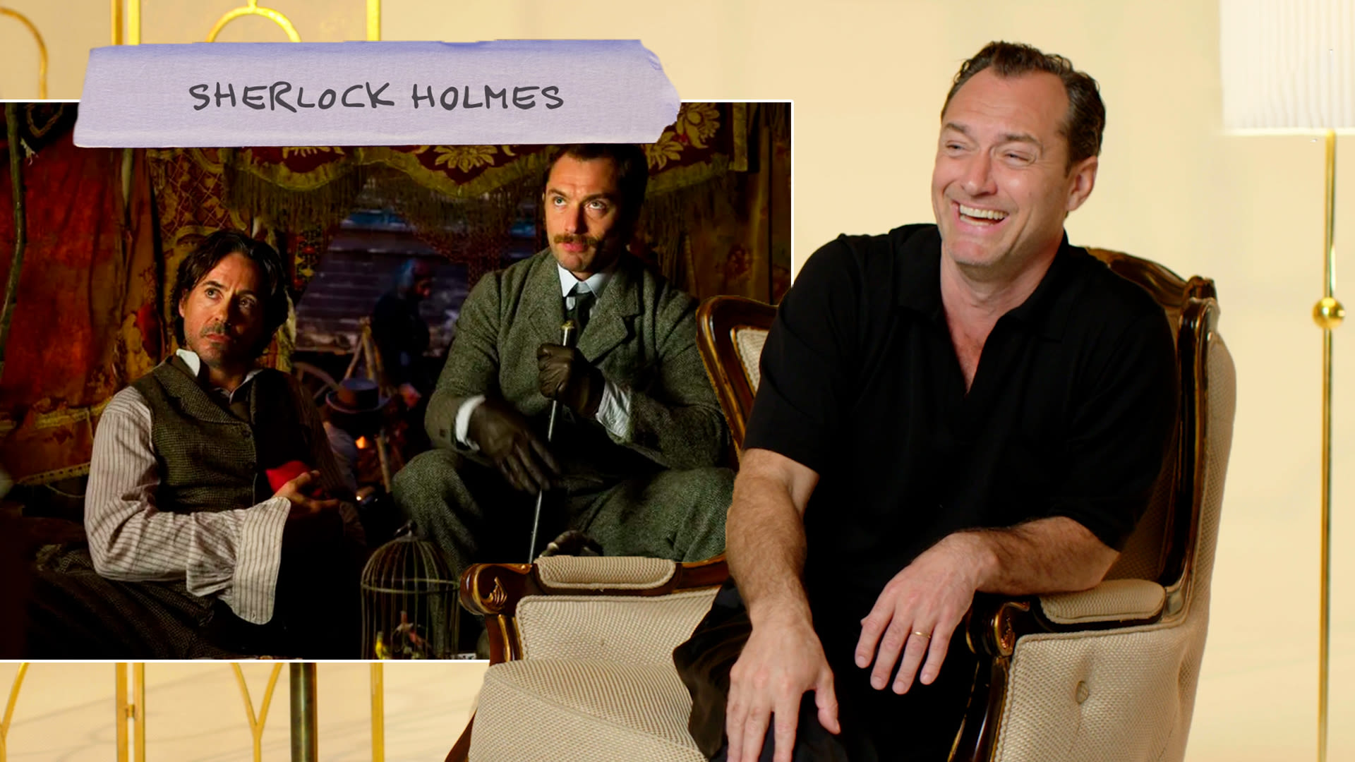 Watch Jude Law revive sus escenas más icónicas: The Holiday, Sherlock ...