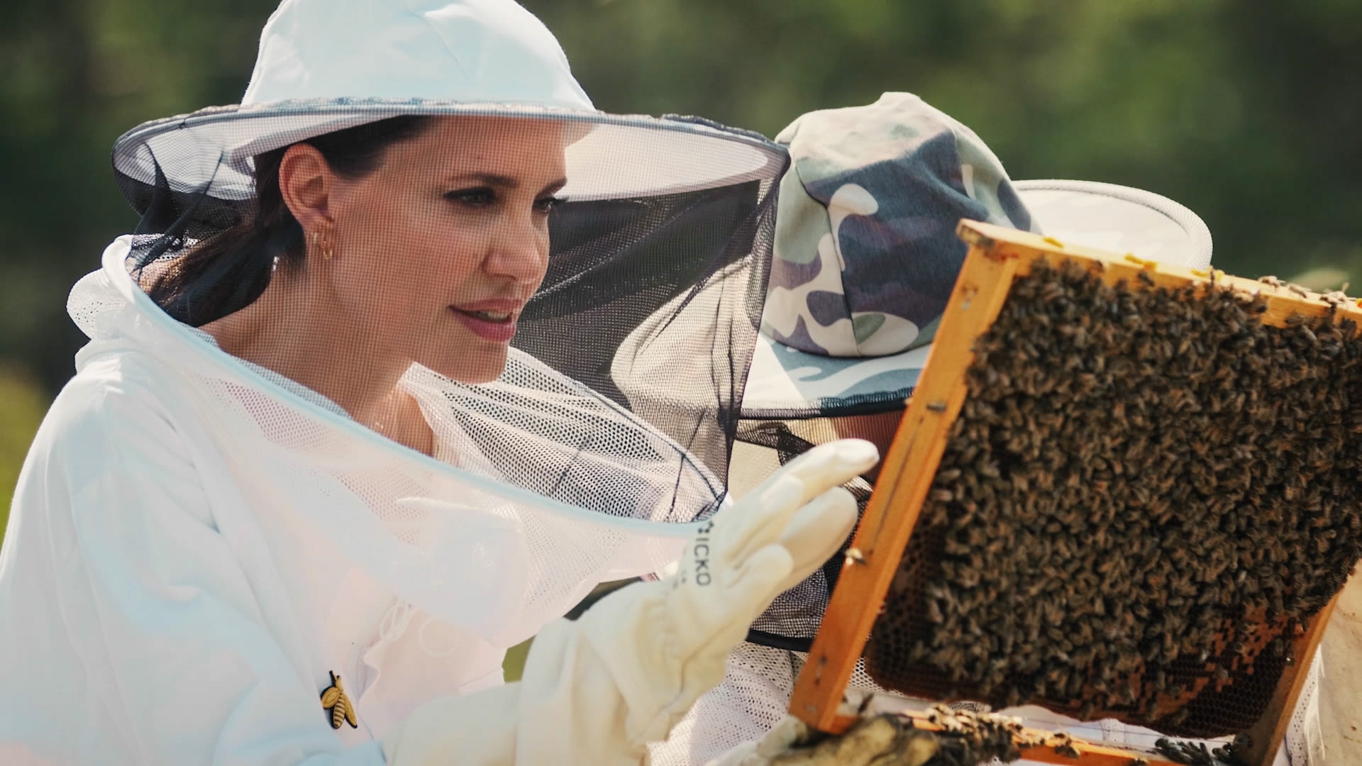 Watch Angelina Jolie Shows Us the Art of Beekeeping | Vogue