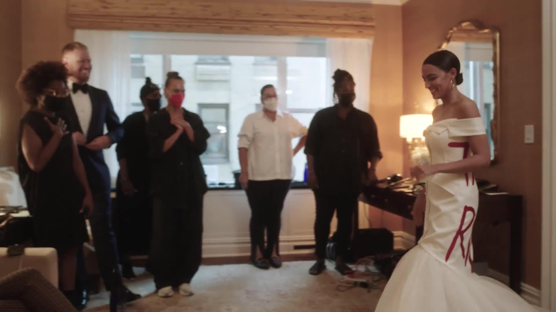Watch Alexandria Ocasio-Cortez Sent a Message With Her First Met Gala ...