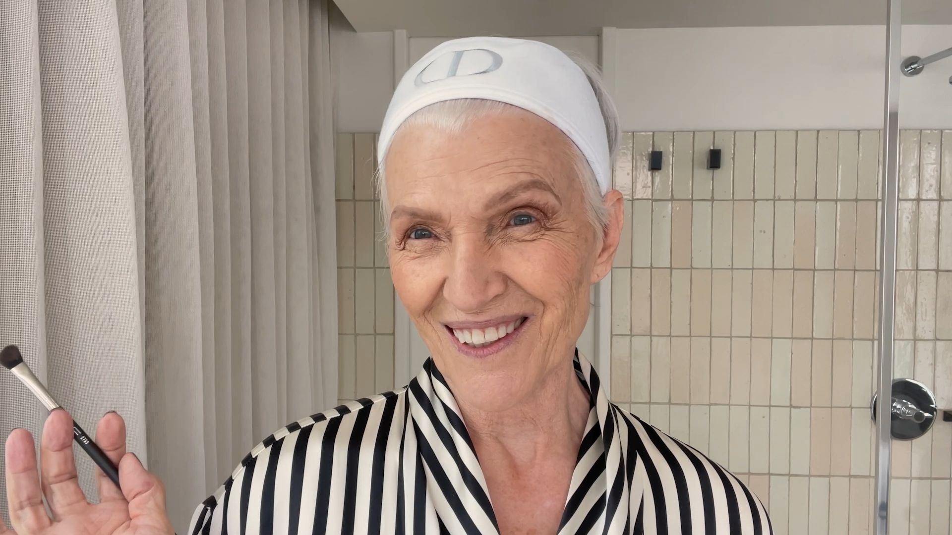 Watch Maye Musks Guide To Styling Gray Hair And Skin Care In Your 70s