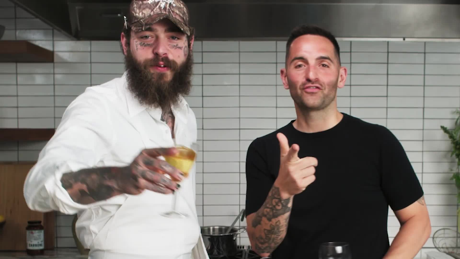 Watch Post Malone and Mario Carbone Attempt to Make Fancy Mozzarella ...