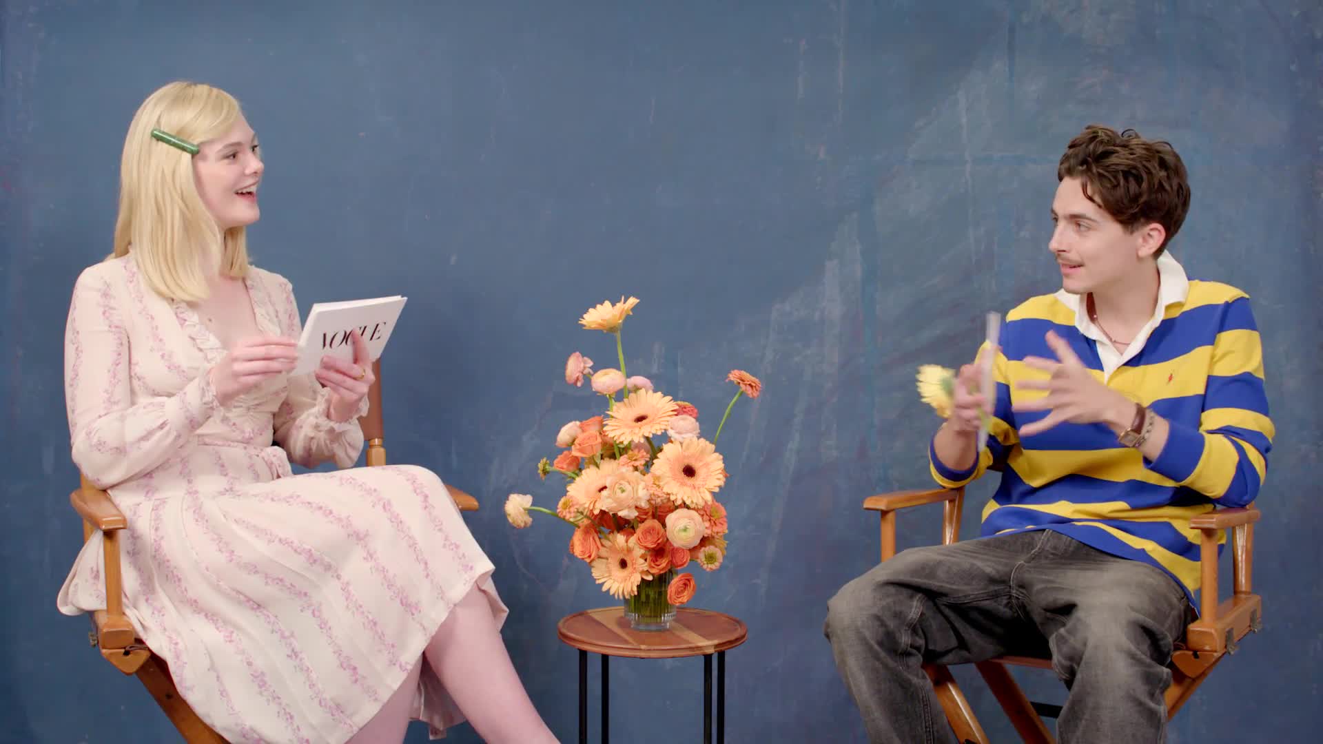 Watch Timothee Chalamet and Elle Fanning Talk Bob Dylan’s Style and ...