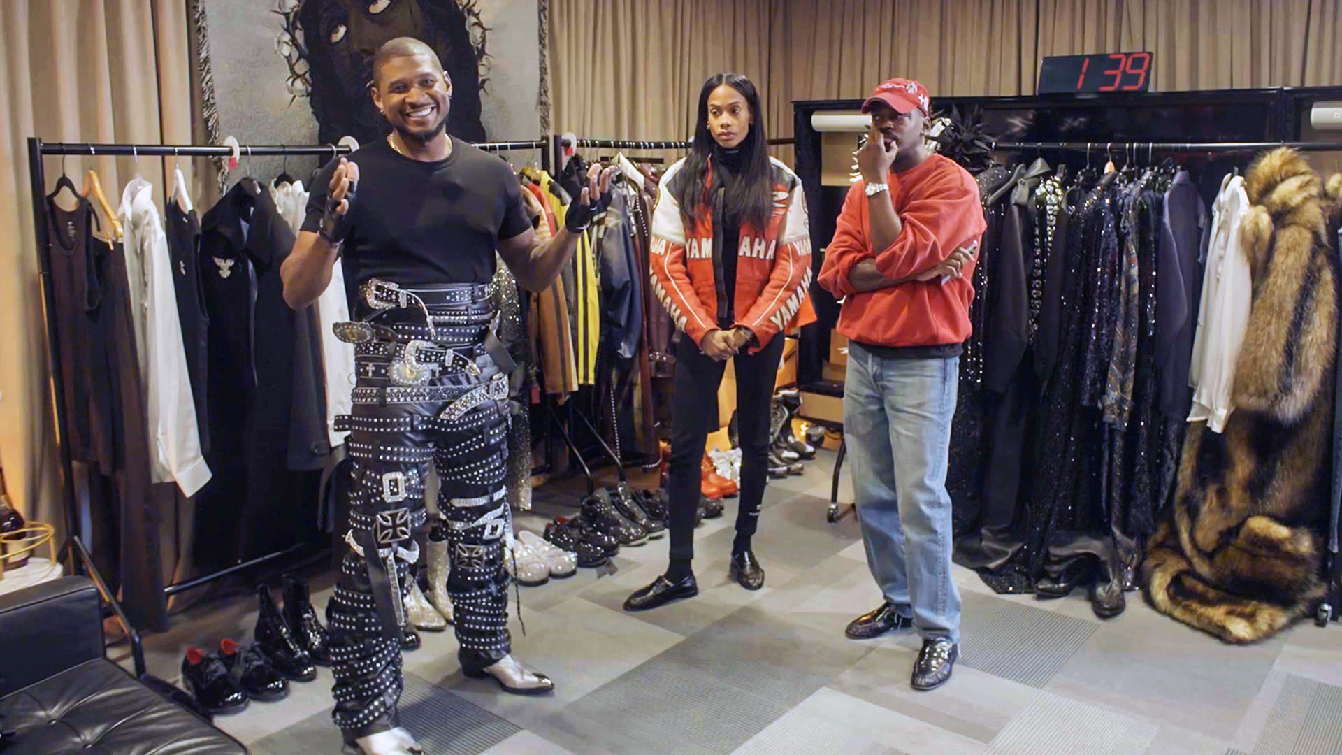 Watch Crystal, Leather, and Faux Fur: How Usher Hits the Stage for His ...