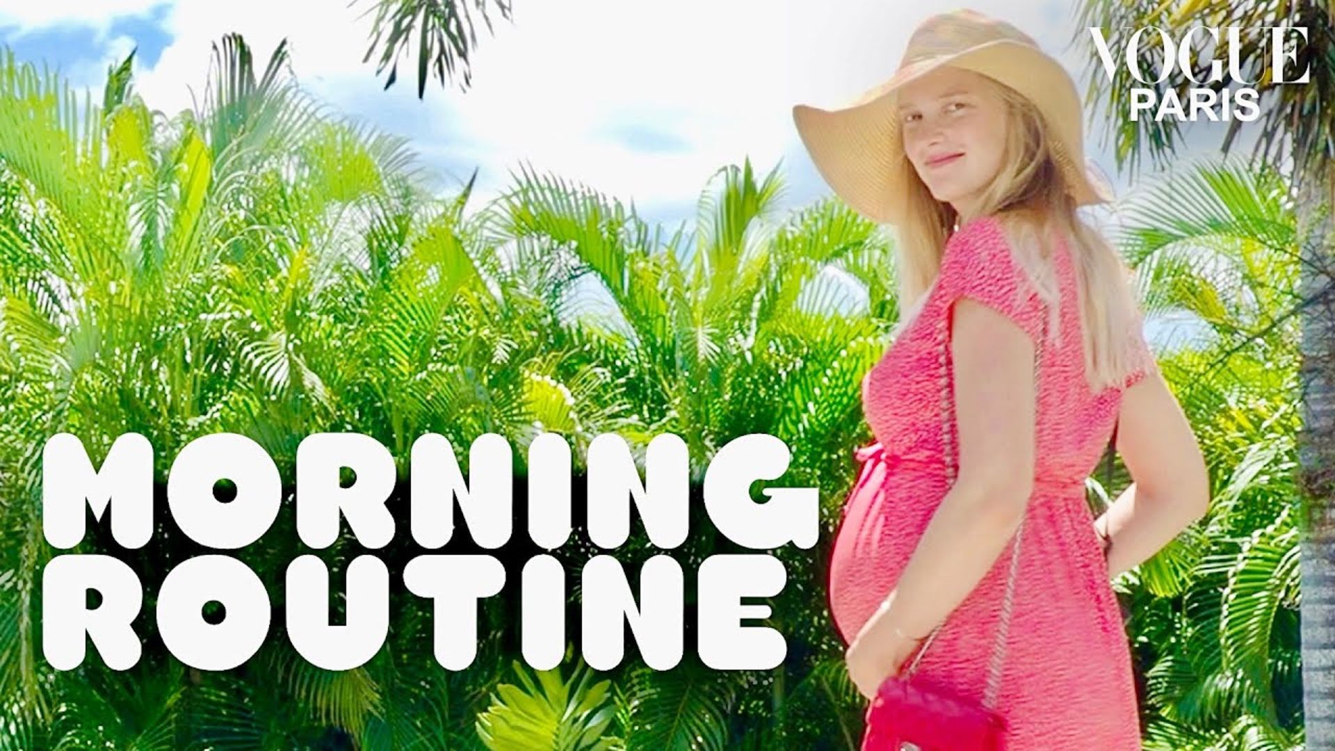 Voir Model Sigrid Agren's morning routine at 8 months pregnant ...