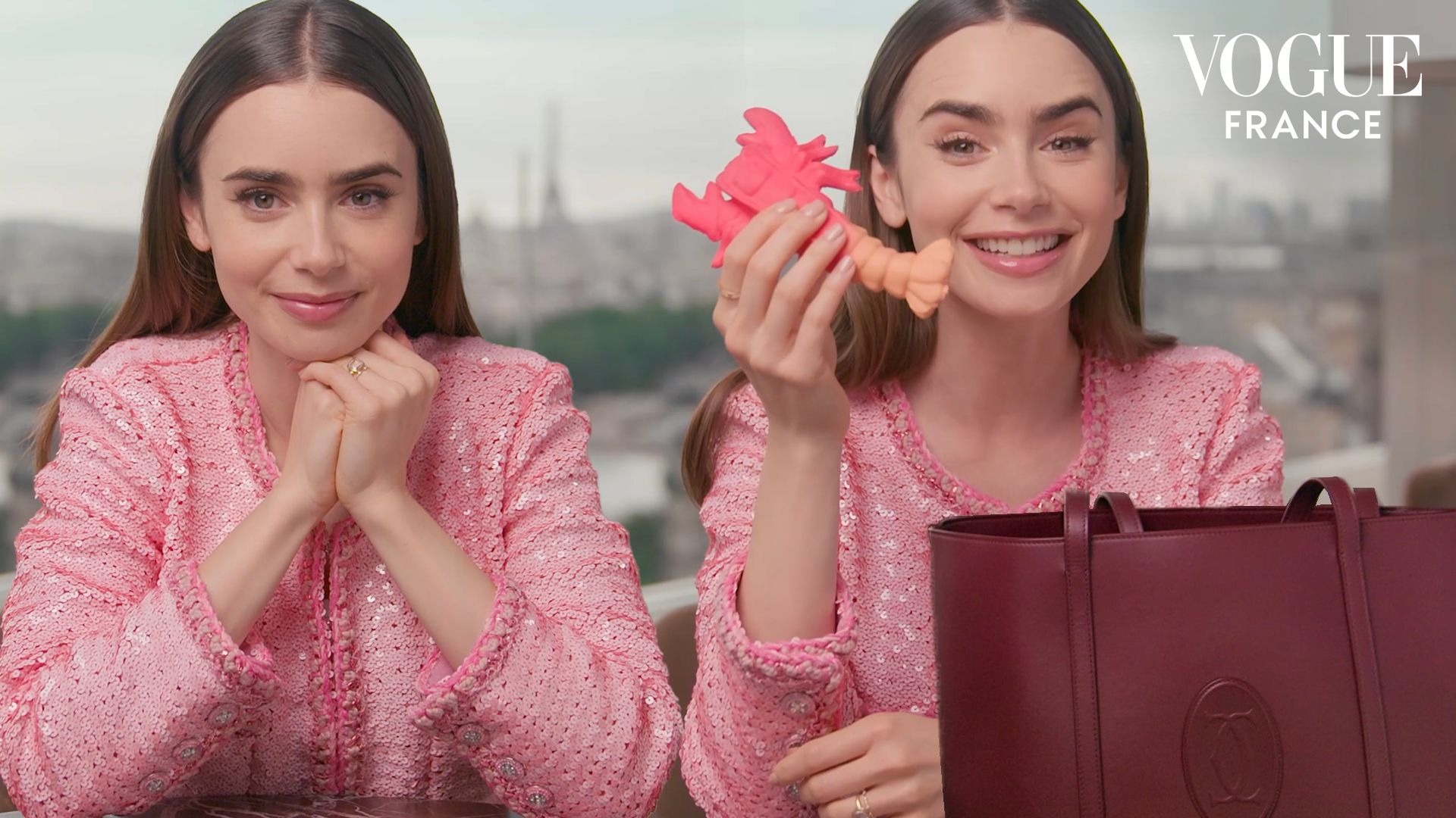 Voir Que trouve-t-on dans le sac de Lily Collins, héroïne d'Emily in Paris ? | In the Bag ...