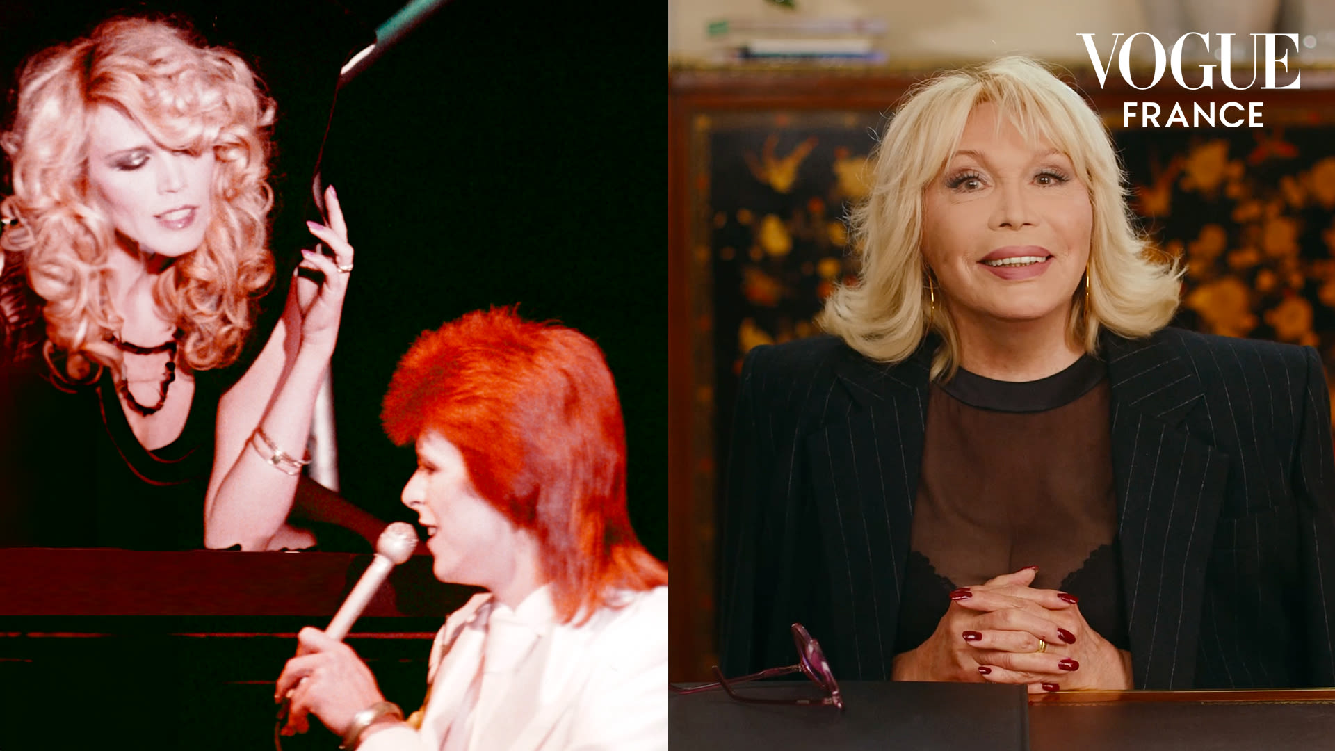 Voir Amanda Lear révèle les secrets de ses looks emblématiques | Life ...