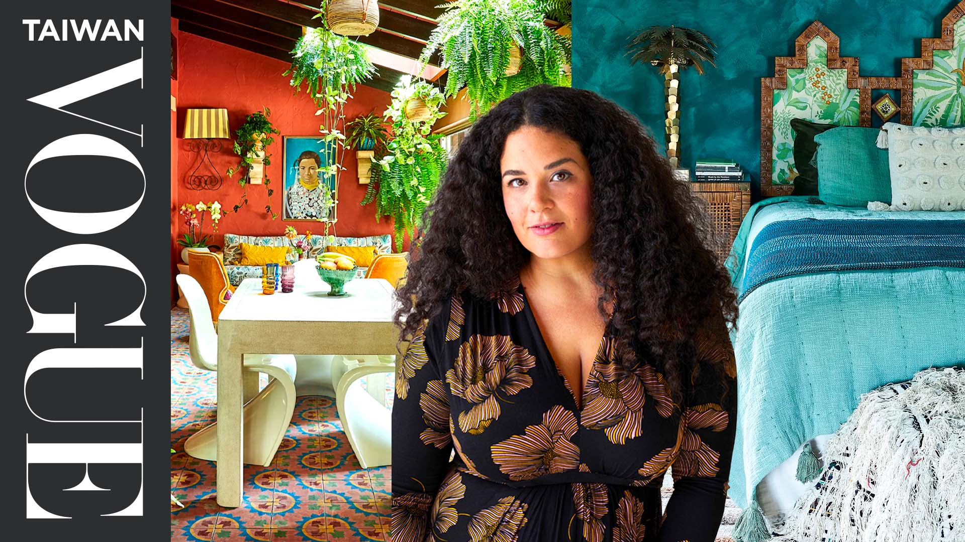 Watch 室內設計師的摩洛哥風宅邸，藍綠油漆混搭，彷彿置身海底世界！ Inside Designer Justina Blakeney's ...