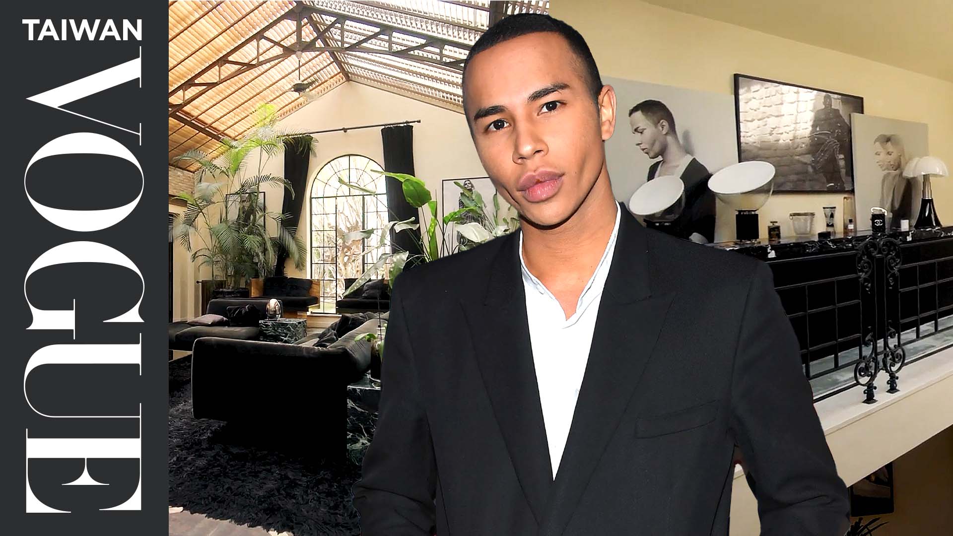 Watch Balmain設計師公開巴黎黑金配色質感豪宅，透露與卡達夏家族情定一隻卡地亞打火機？ Inside Olivier ...