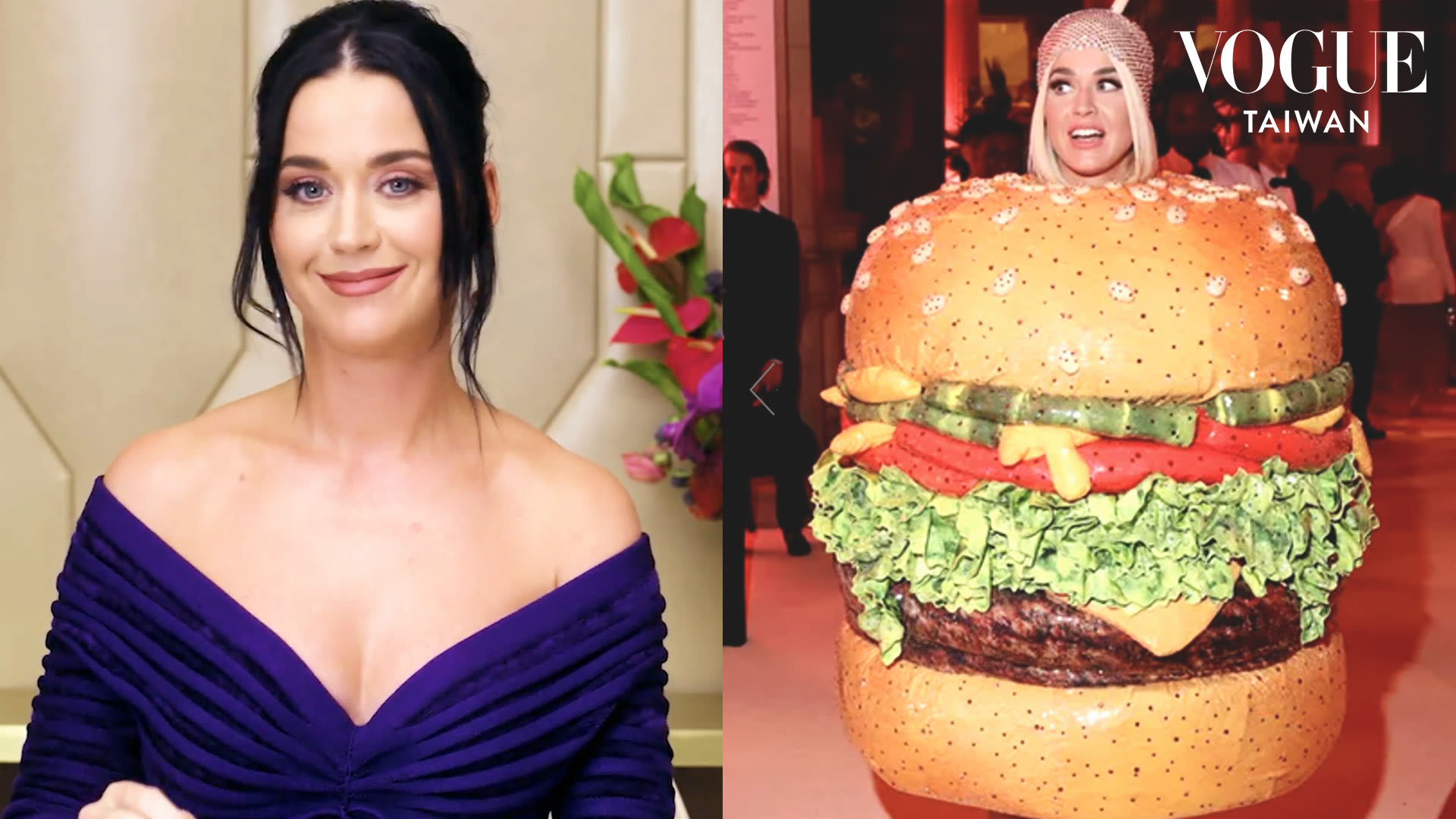 Watch 凱蒂佩芮Katy Perry回顧漢堡裝、水晶燈等14套生涯造型，大方談與老公前妻米蘭達感情超好！｜明星經典穿搭｜Vogue ...
