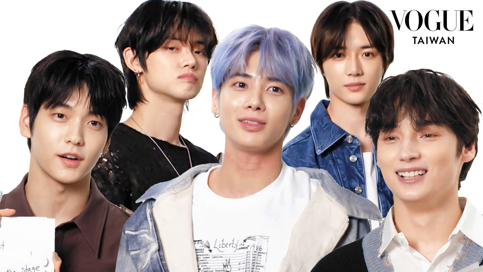 Watch TXT（투모로우바이투게더）友情大考驗！信任遊戲變互相陷害：「離地5公分再接住才刺激！」｜Vogue Taiwan | 人物專訪 ...