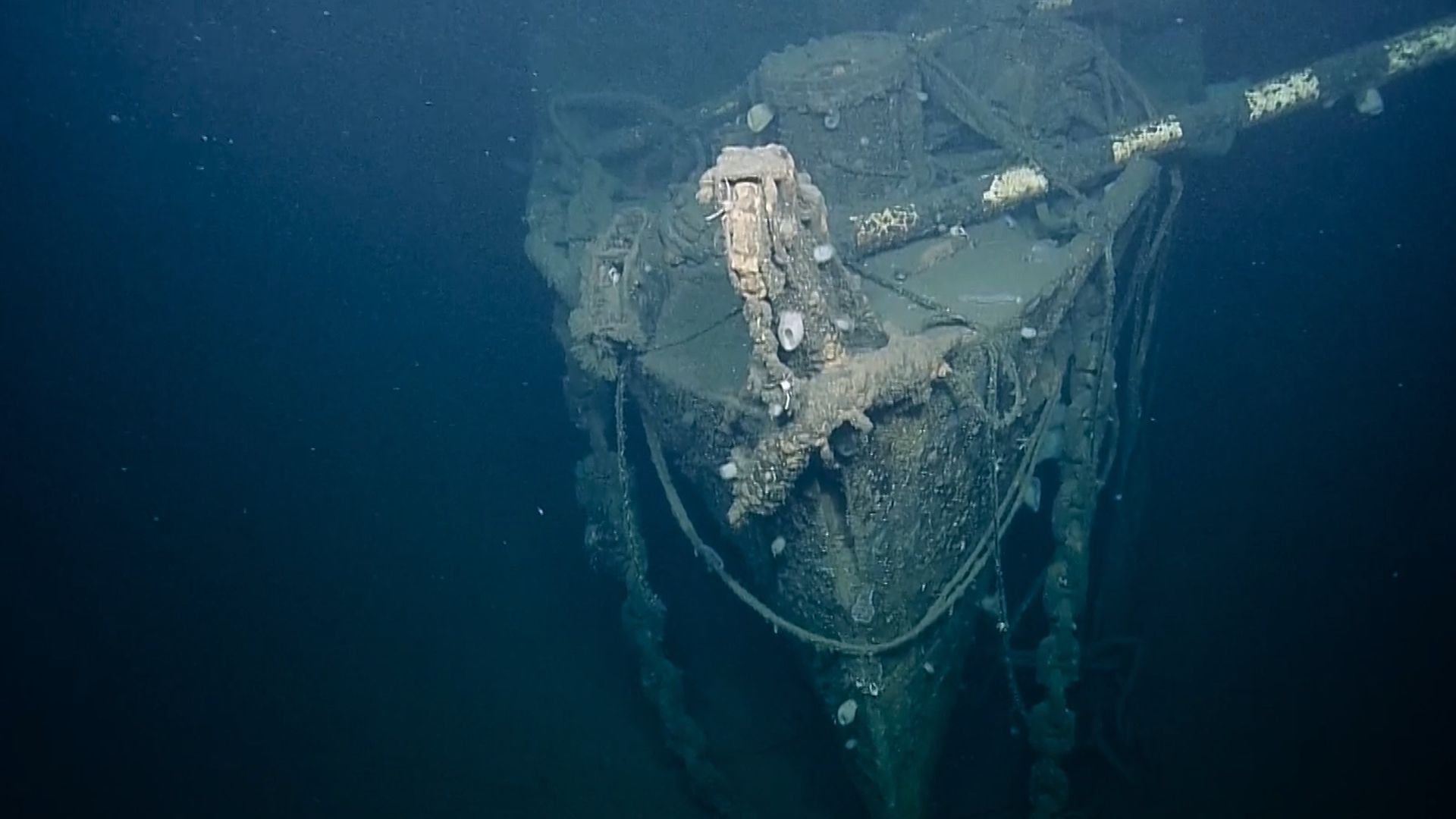 Watch The First Glimpse of a Sunken WWII Aircraft Carrier | WIRED