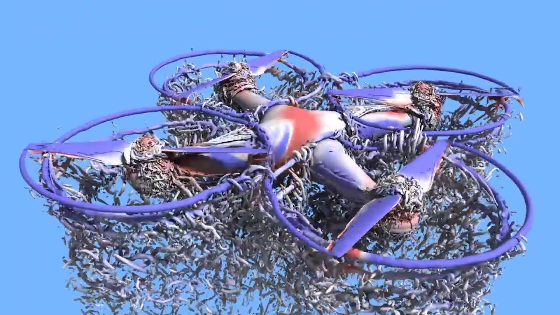 Watch Stunning 3-D Animation Reveals How a Drone Moves Air | WIRED