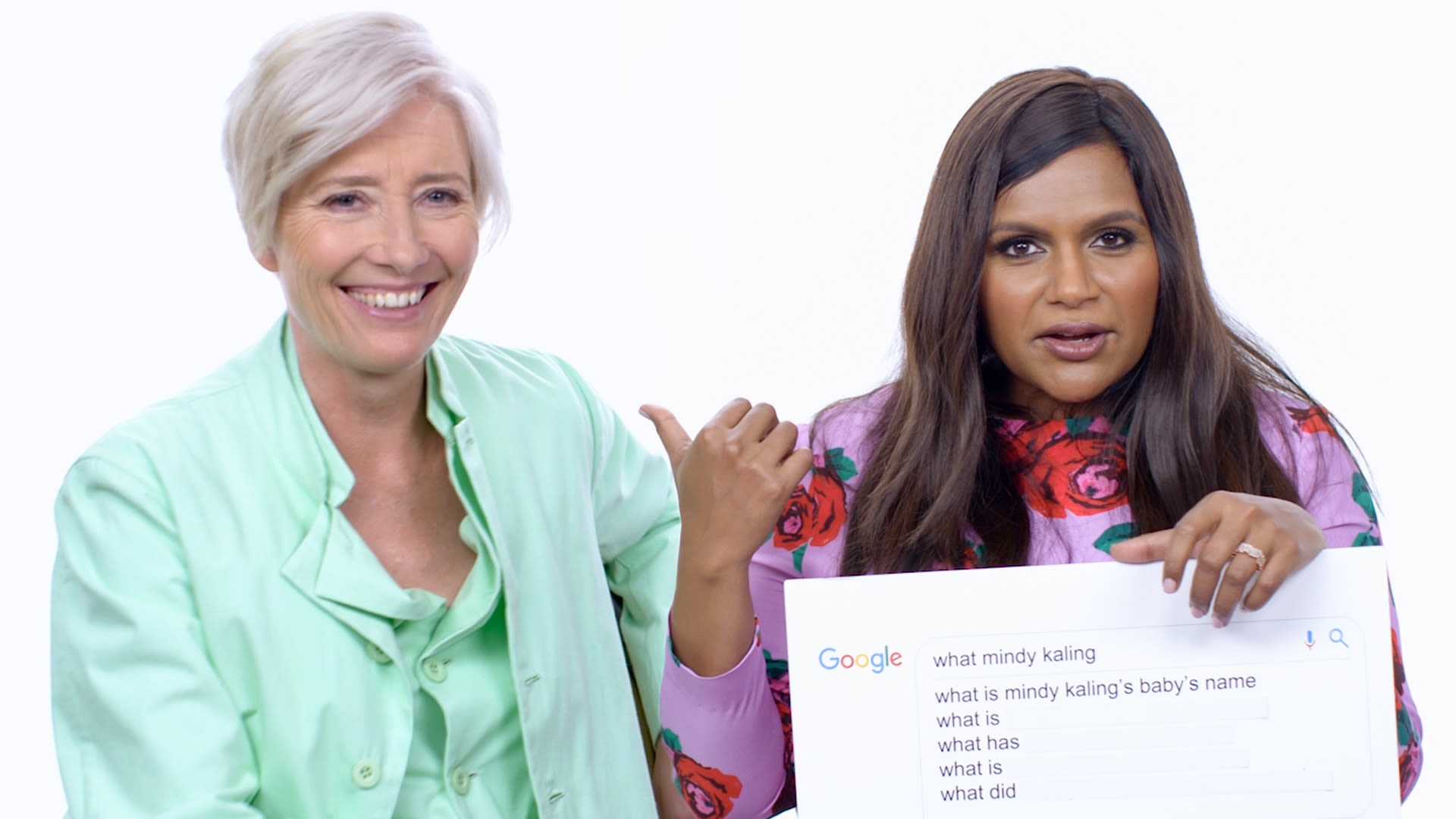 Watch Mindy Kaling & Emma Thompson Answer the Web's Most Searched ...