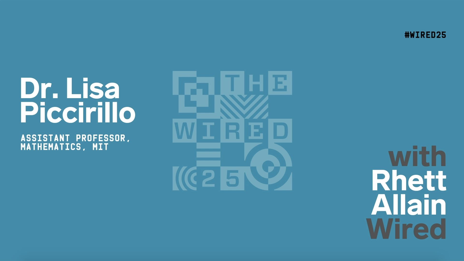 Watch WIRED25 2020: Dr. Lisa Piccirillo on Cracking Unsolved ...