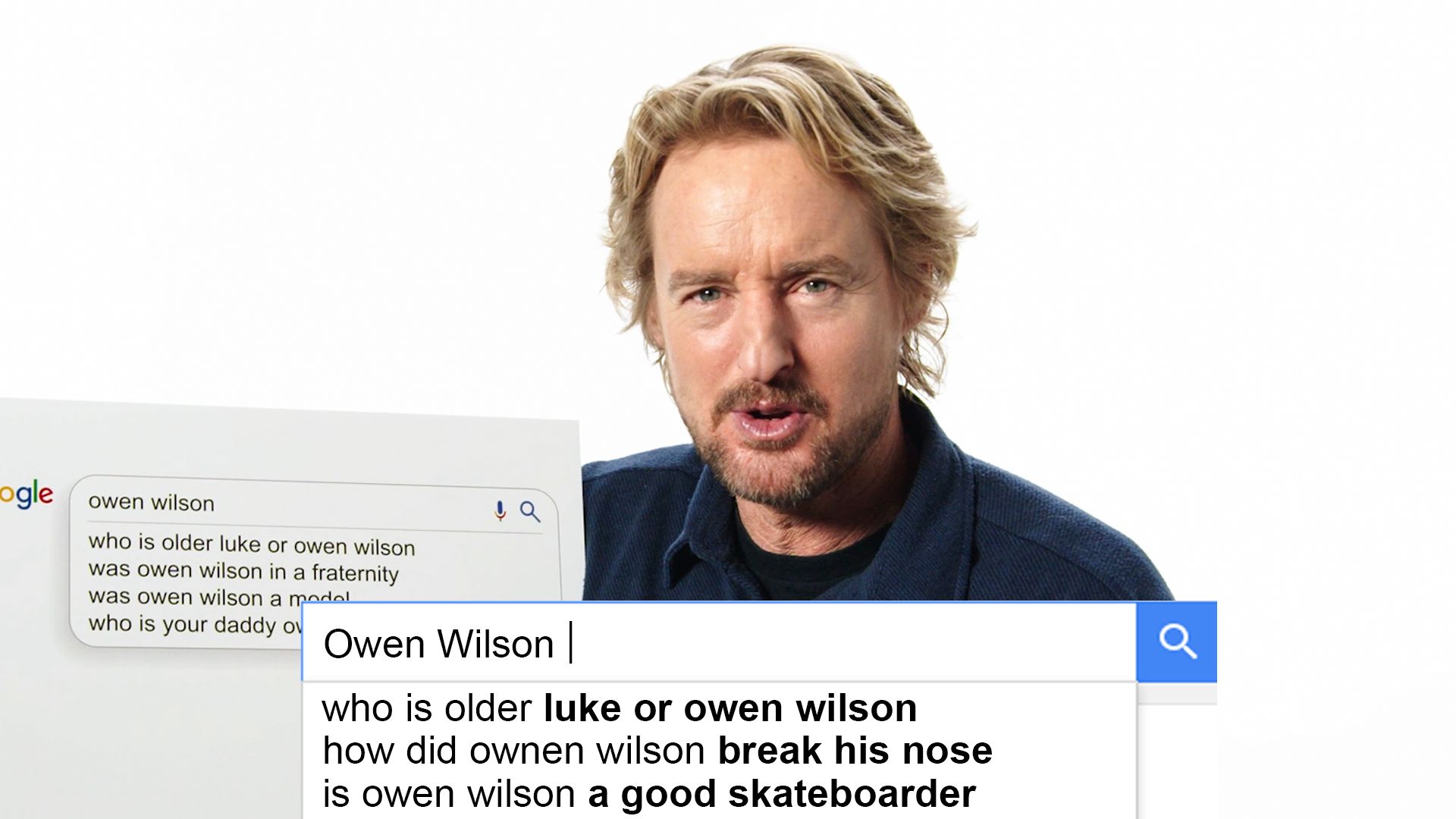 Watch Owen Wilson Answers The Webs Most Searched Questions Autocomplete Interview Wired