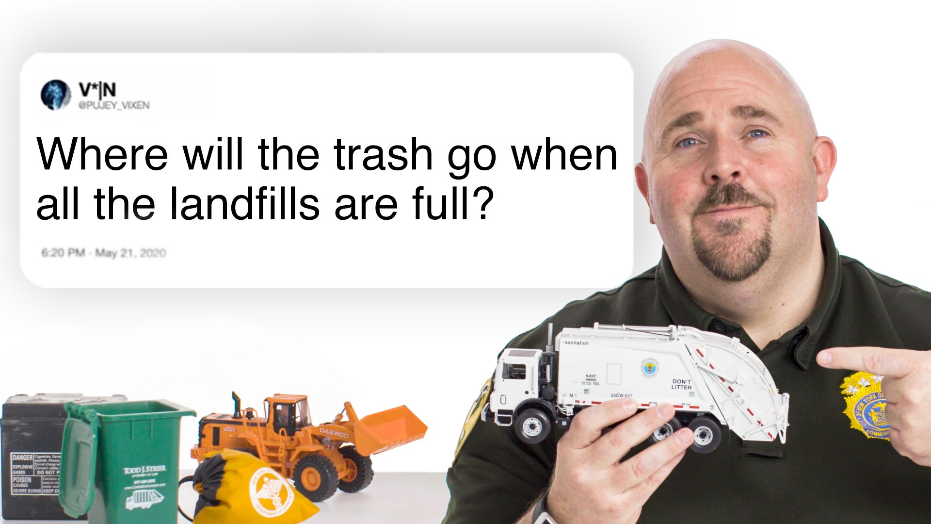Watch Garbage Boss Answers Trash Questions From Twitter | Tech Support ...