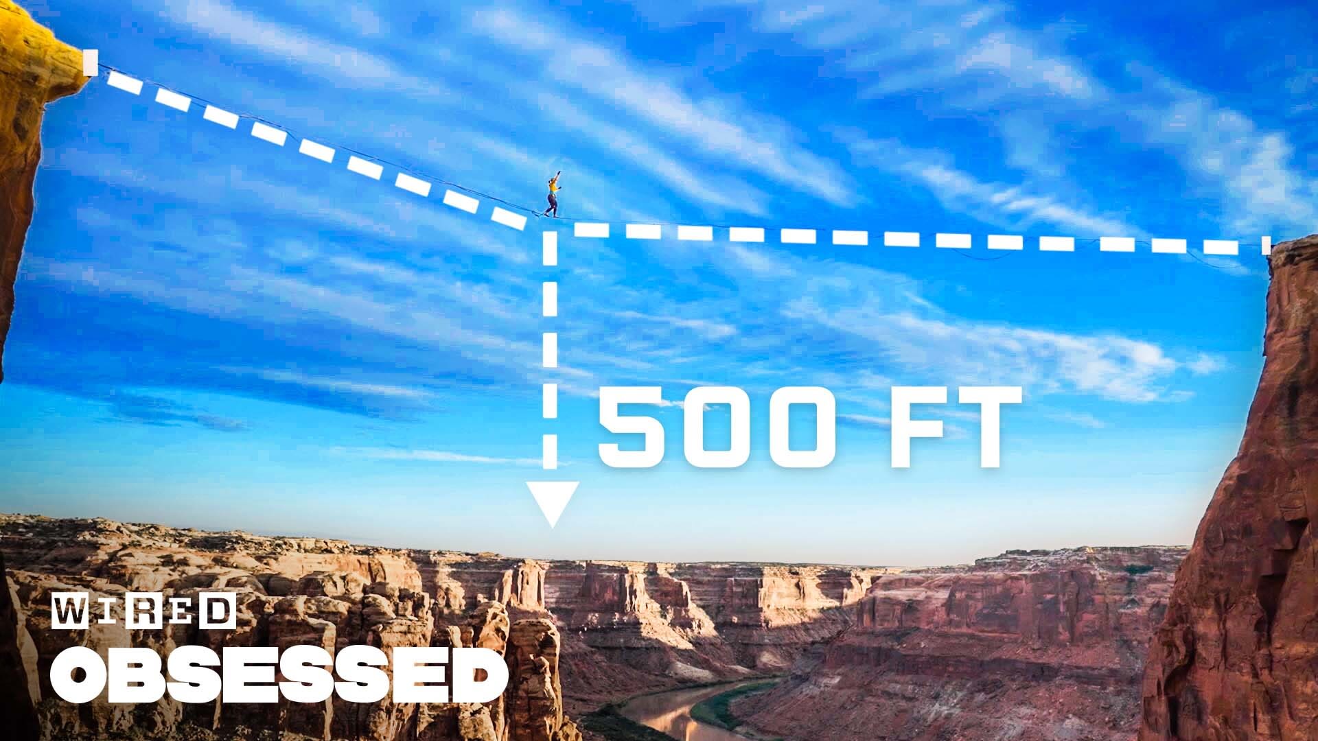 Watch How This Pro Slackliner Crosses Canyons | Obsessed | WIRED