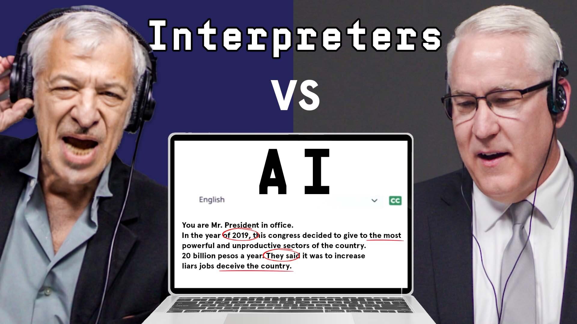 Watch Pro Interpreters vs. AI Challenge: Who Translates Faster and ...