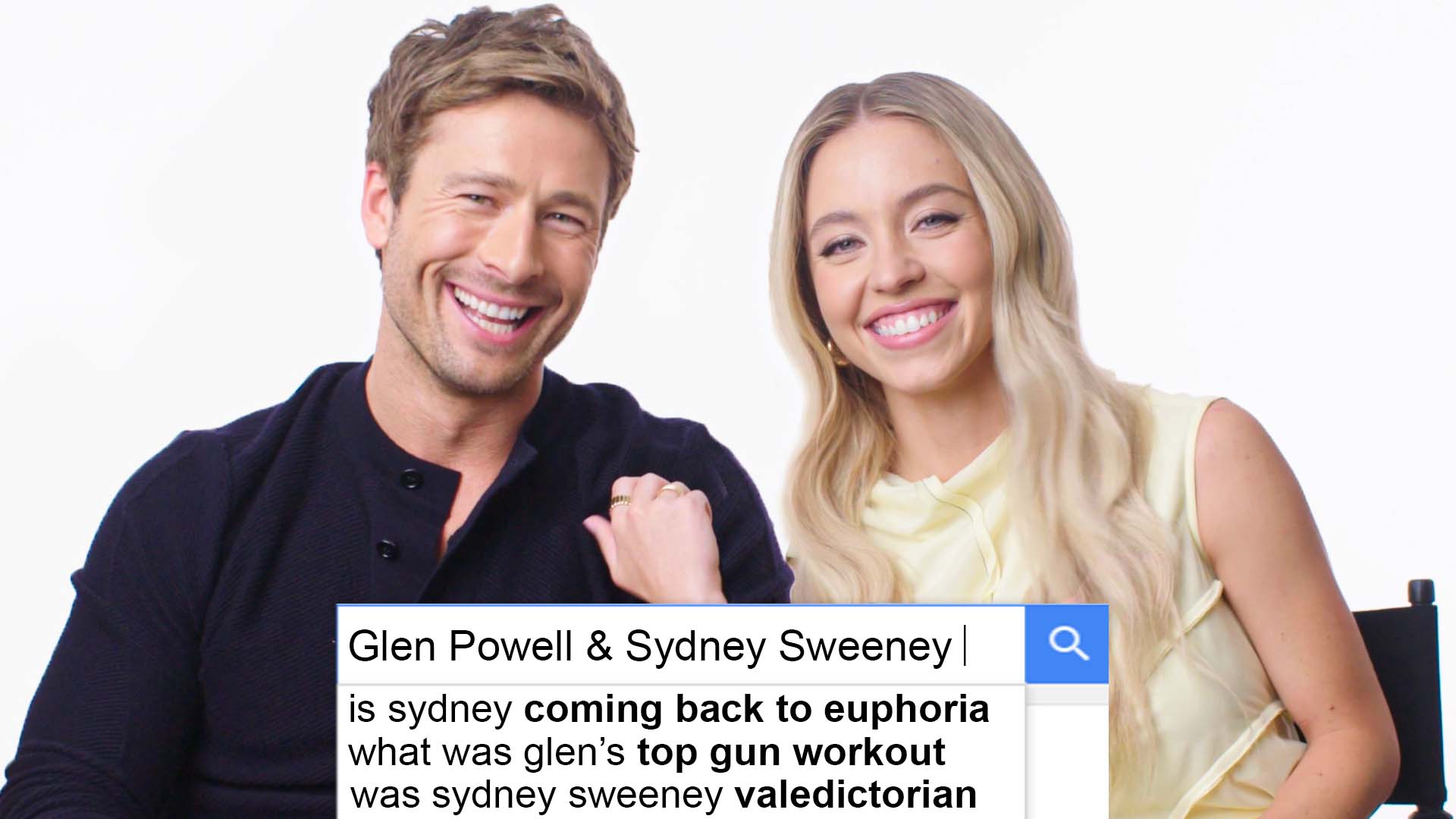 Watch Sydney Sweeney and Glen Powell Answer The Web's Most Searched ...