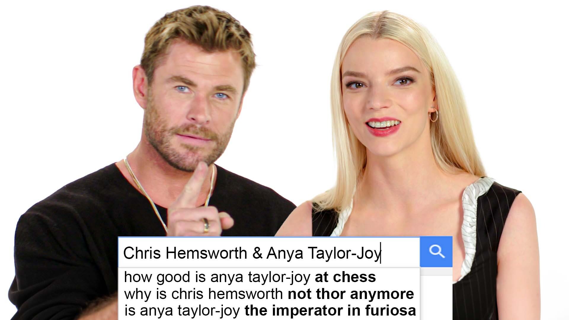 Watch Anya Taylor-Joy & Chris Hemsworth Answer The Web's Most Searched ...
