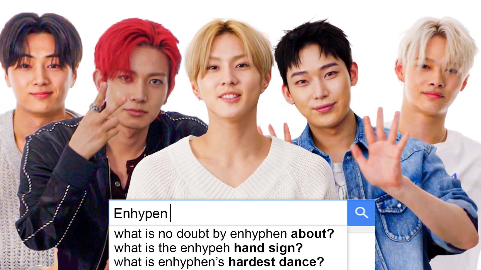 Watch ENHYPEN Answer The Web's Most Searched Questions | Autocomplete ...