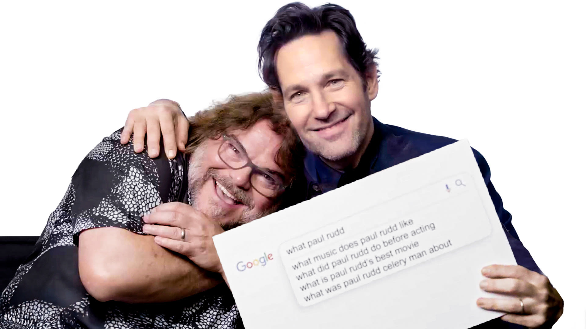 Watch Jack Black & Paul Rudd Answer The Web's Most Searched Questions ...