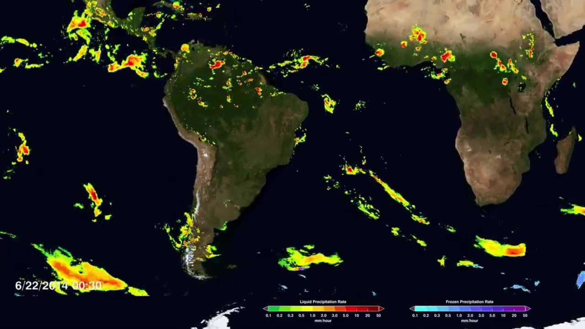Watch La prima mappa dinamica delle precipitazioni globali | Wired Italia