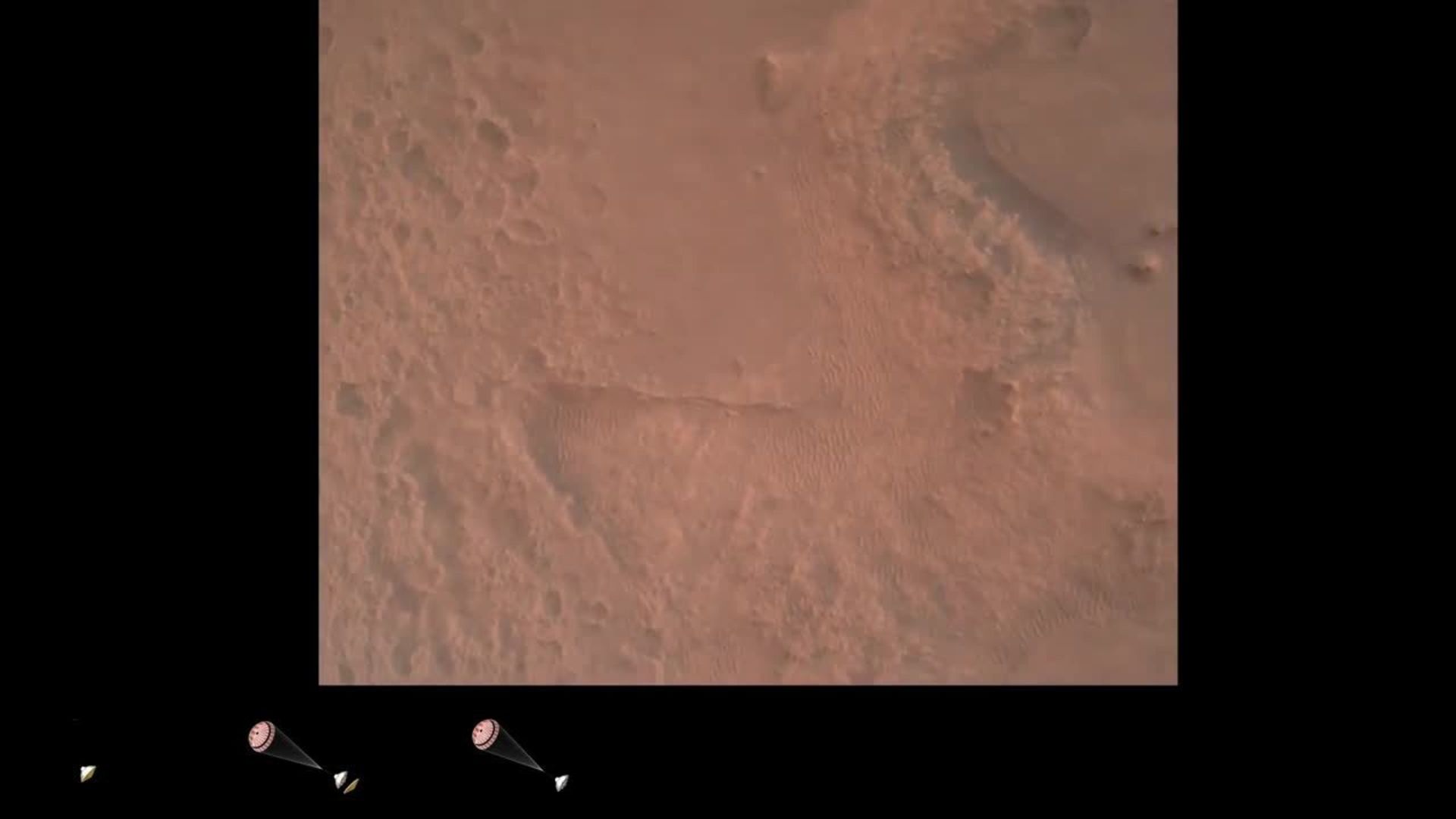 Watch Il video di Perseverance che arriva su Marte. Ripreso da ...