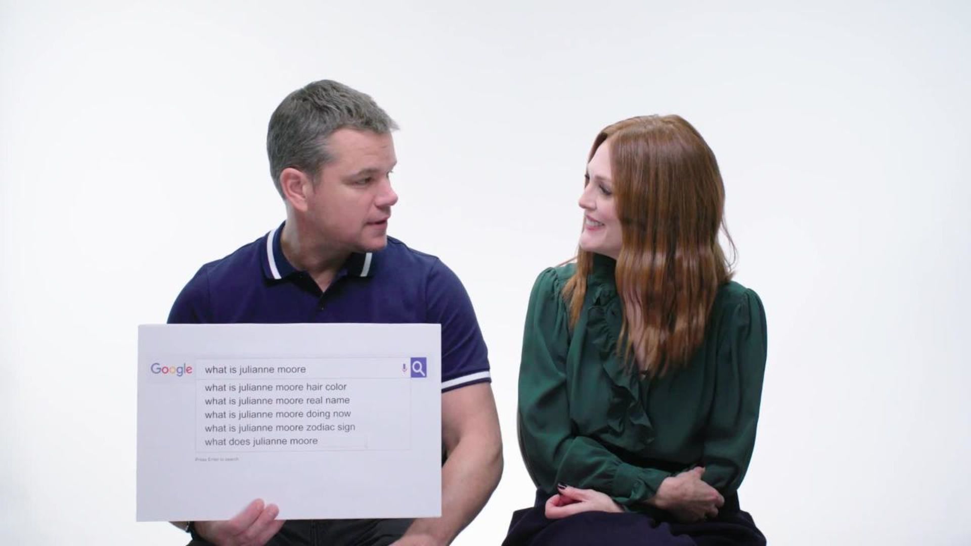 Watch Autocomplete Interviews - Matt Damon e Julianne Moore | Wired Italia