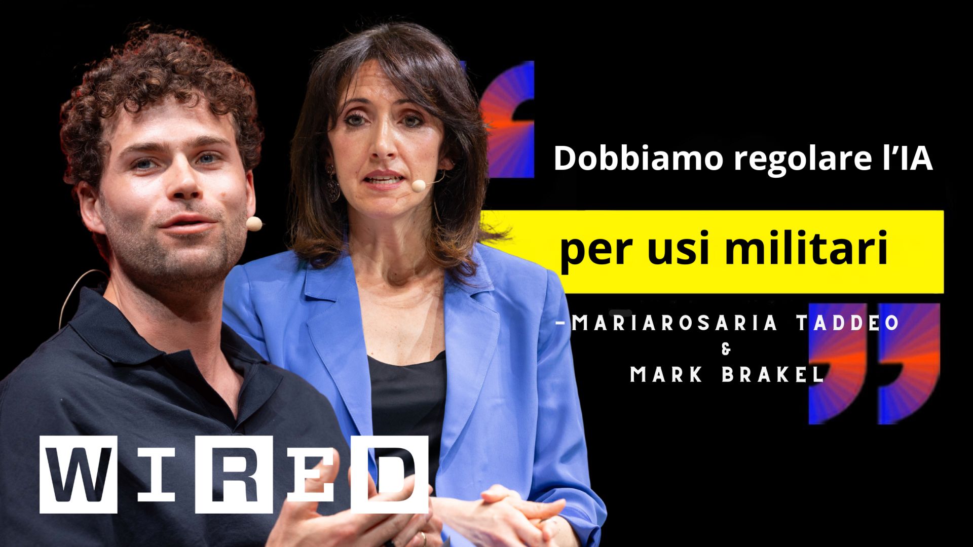 Watch Mariarosaria Taddeo e Mark Brakel: dobbiamo regolare l'IA per usi ...